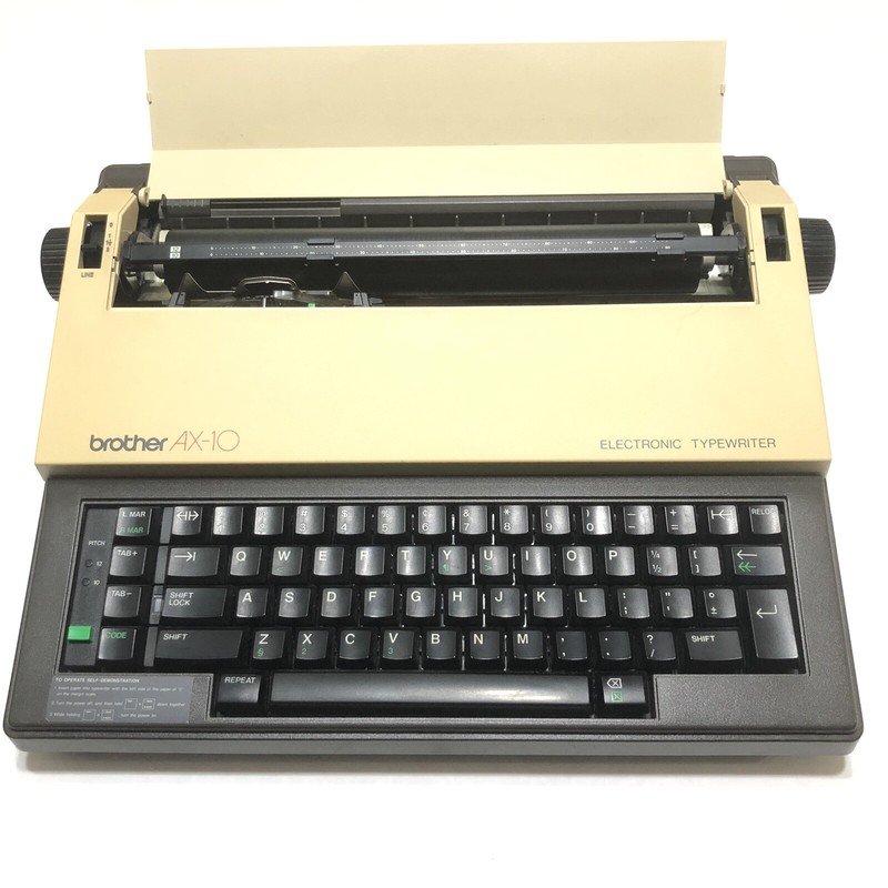 Brother typewriter photos of Brother AX-10 by year then serial number ...