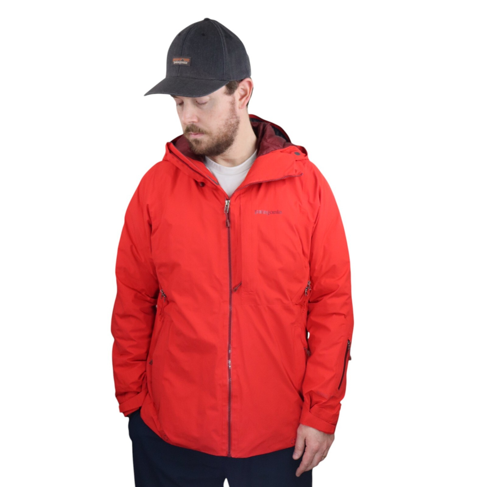 Patagonia Primo Down Insulated Gore-Tex Hoody Jacket Parka Coat Womens Large RedのeBay公認海外通販｜セカイモン