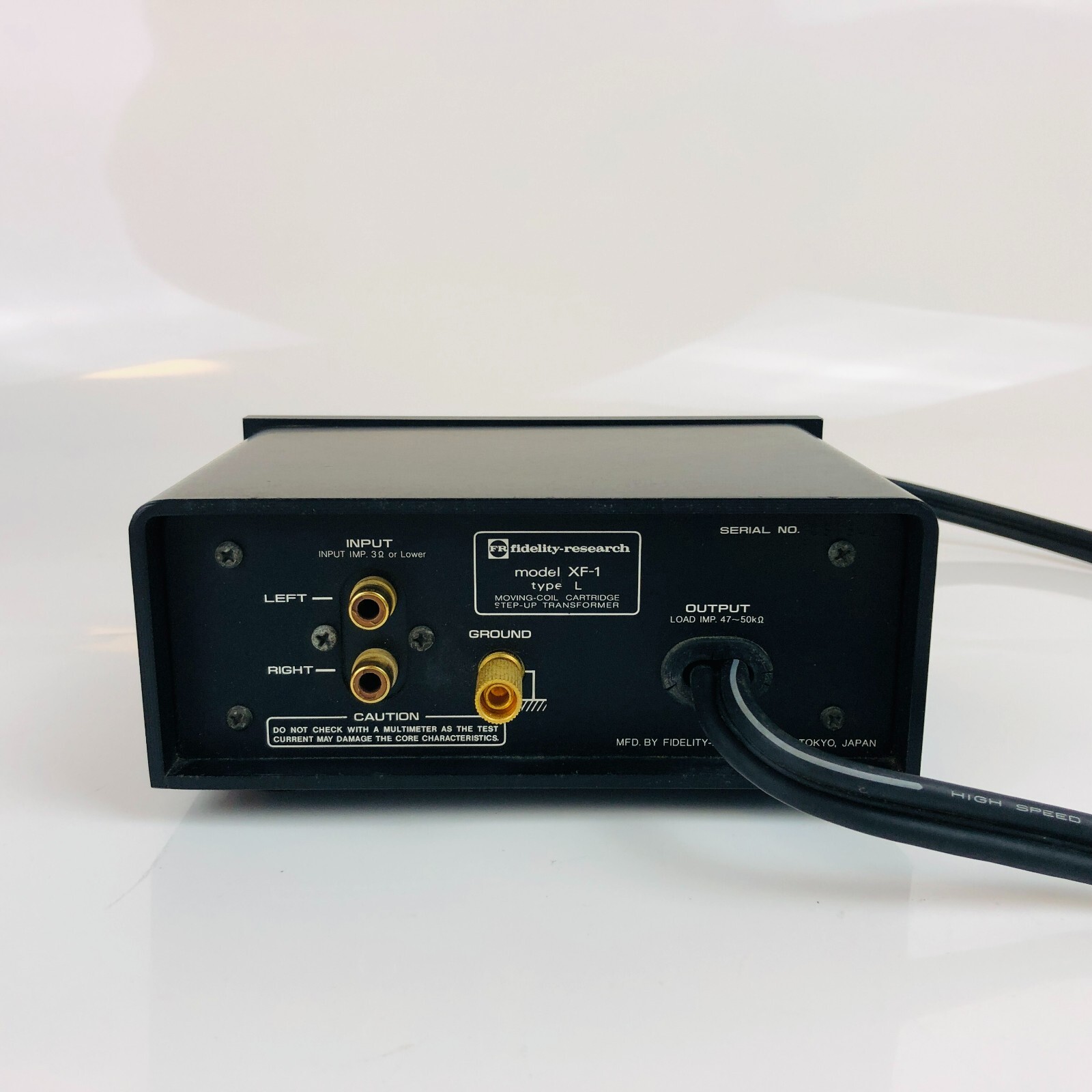 Fidelity Research XF-1 Type L MC Step Up Transformer Moving Fidelity Research XF-1 Type L MC Step Up Transformer Moving
