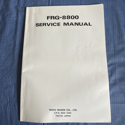 Yaesu FRG-8800 Service Manual Original With fold out schematics and diagrams のeBay公認海外通販｜セカイモン