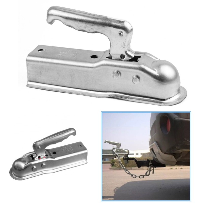 Trailer Hitch coupling 50mm integral lock pressed steel up to 750kg ...