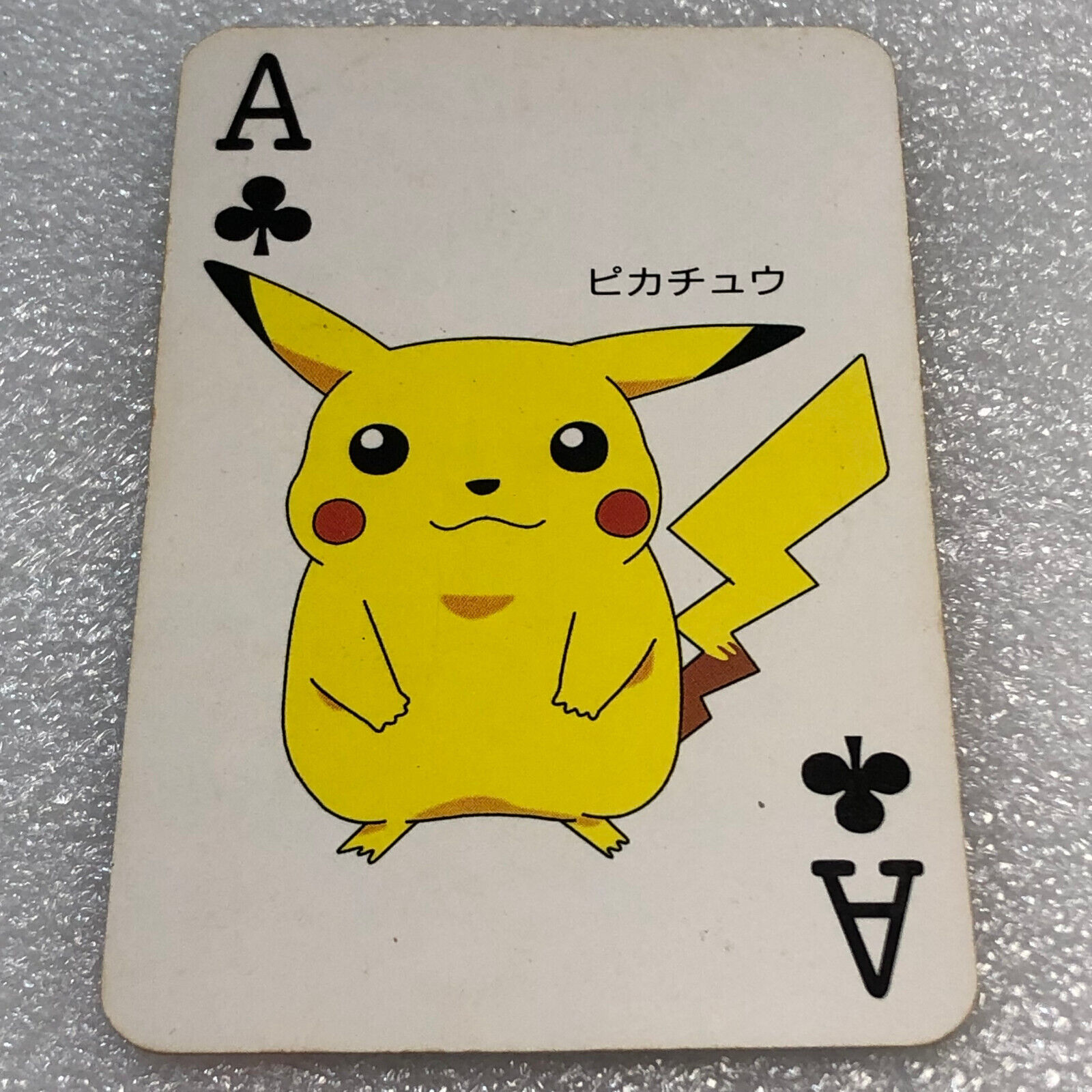 Pokemon Poker 1997 Nintendo Playing Card Vintage - A club Pokemon Poker 1997 Nintendo Playing Card Vintage - A club