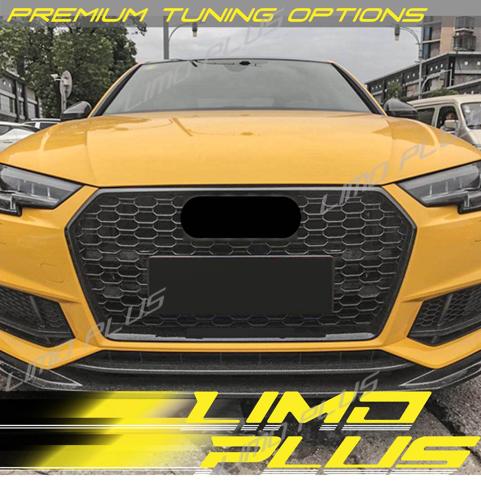 RS4 Honeycomb Front Bumper Grille Mesh Grill For Audi A4 B9 Sline S4 ...