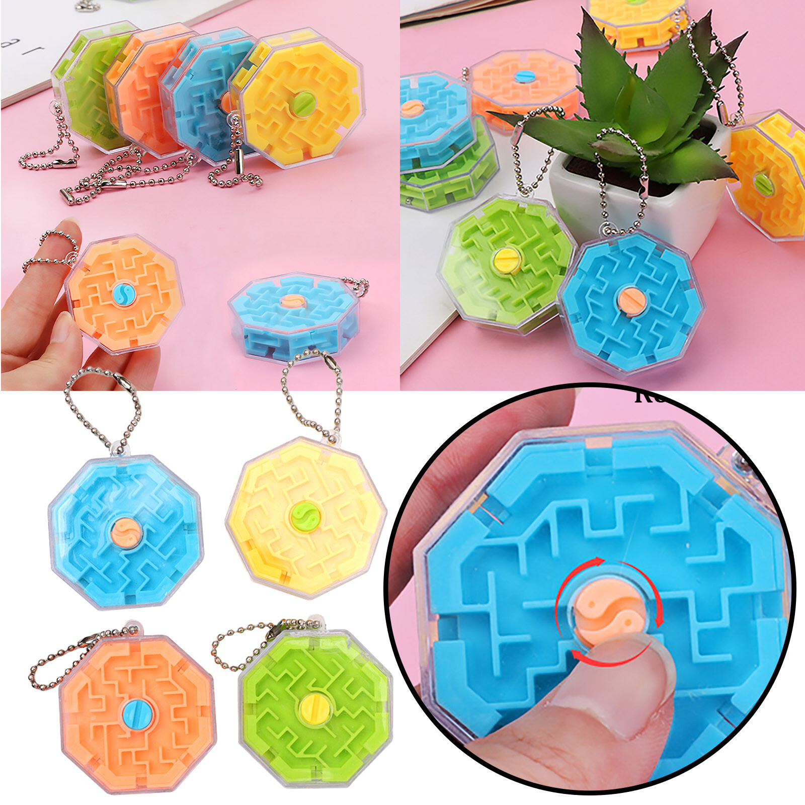 3D Memory Sequential Maze Ball Puzzle Toy Gifts For Kids Adults Hard C ...