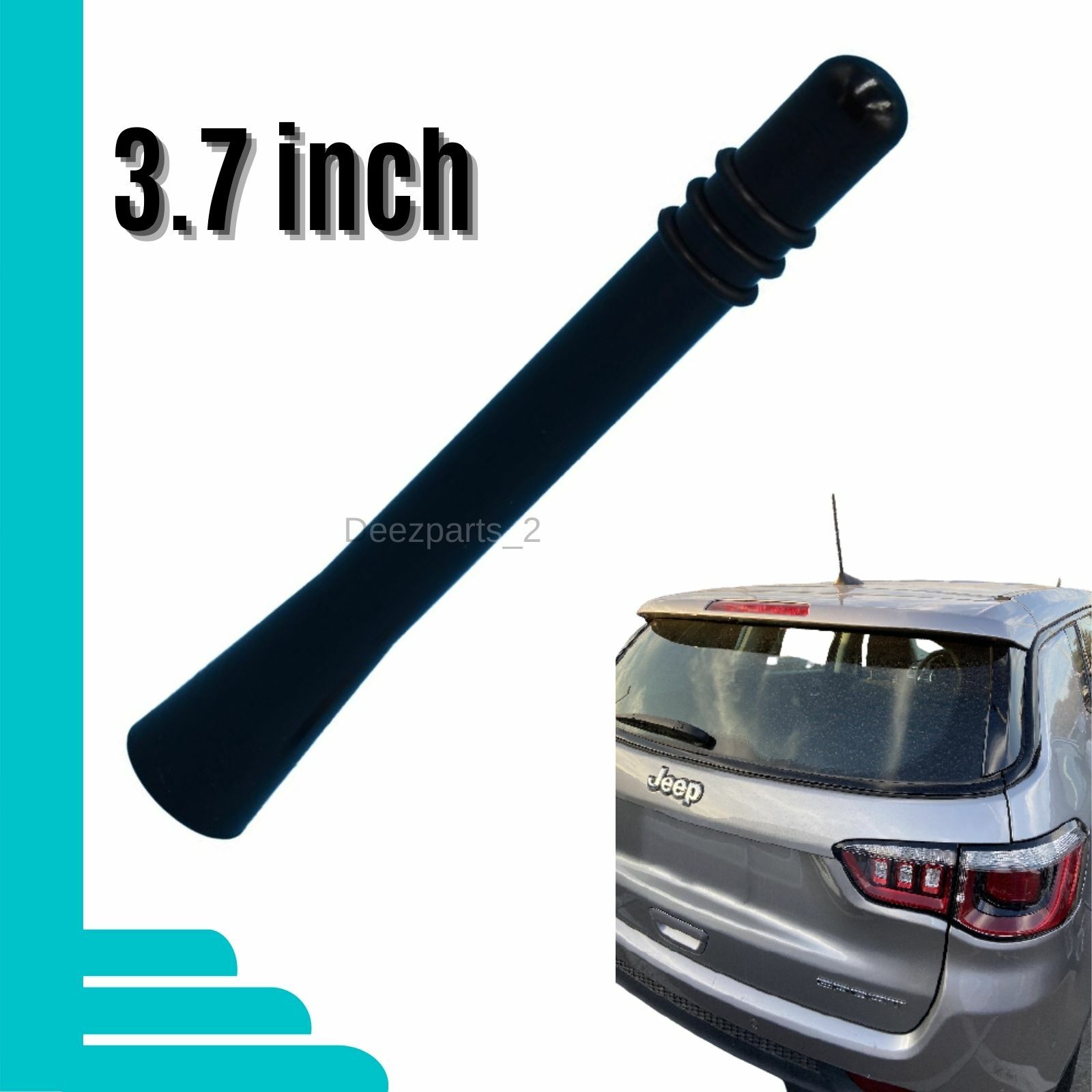 3.7 Antenna Black for Jeep Compass 2017 2024