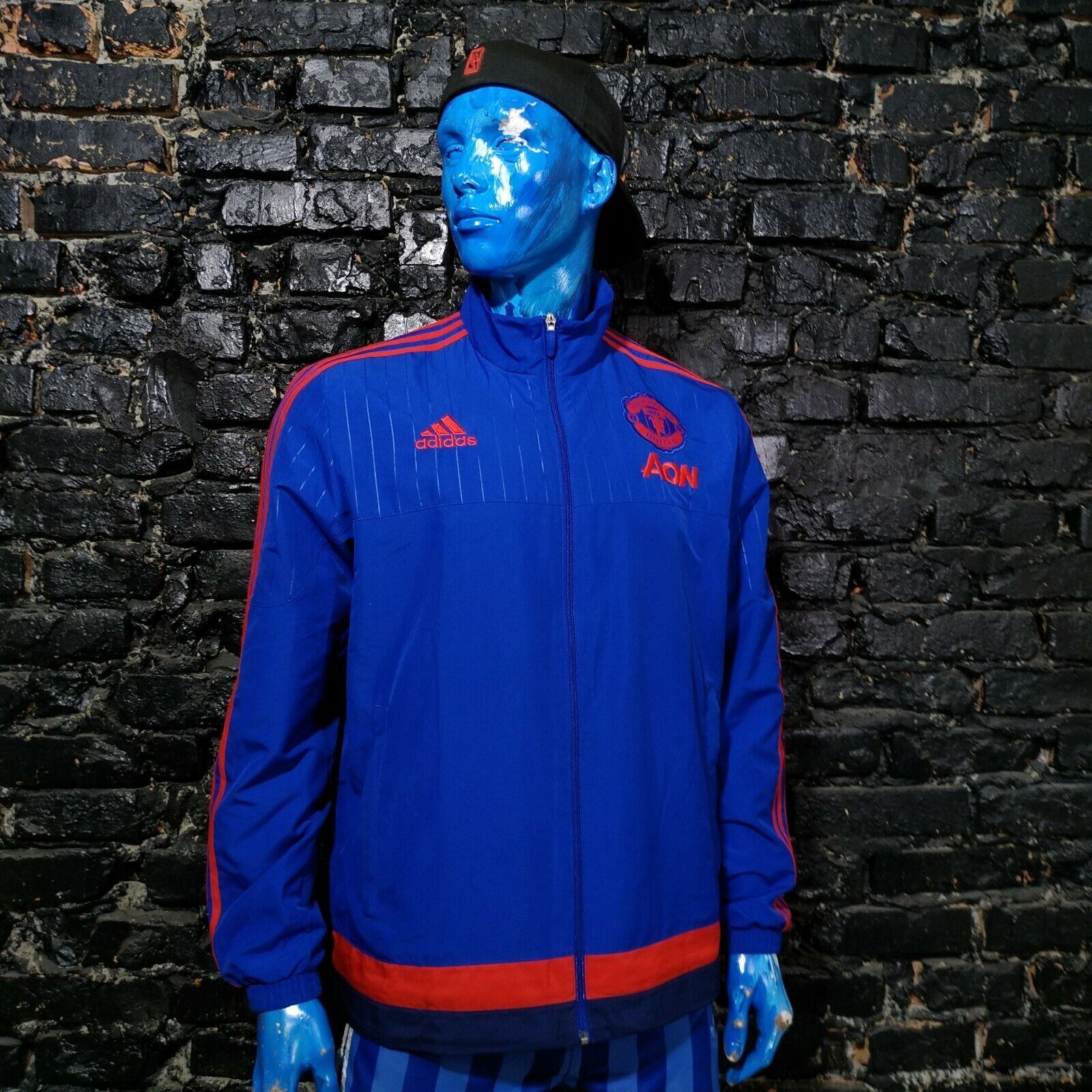 Manchester United Training Jacket With Zipped Adidas AC1478 Manchester United Training Jacket With Zipped Adidas AC1478