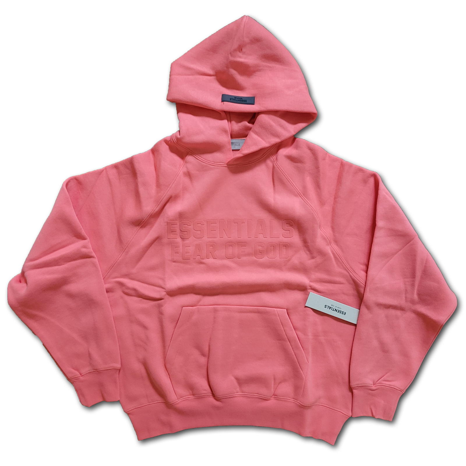 Fear of God Essentials Pullover Hoodie Coral FW22 (Sizes XS Fear of God Essentials Pullover Hoodie Coral FW22 (Sizes XS