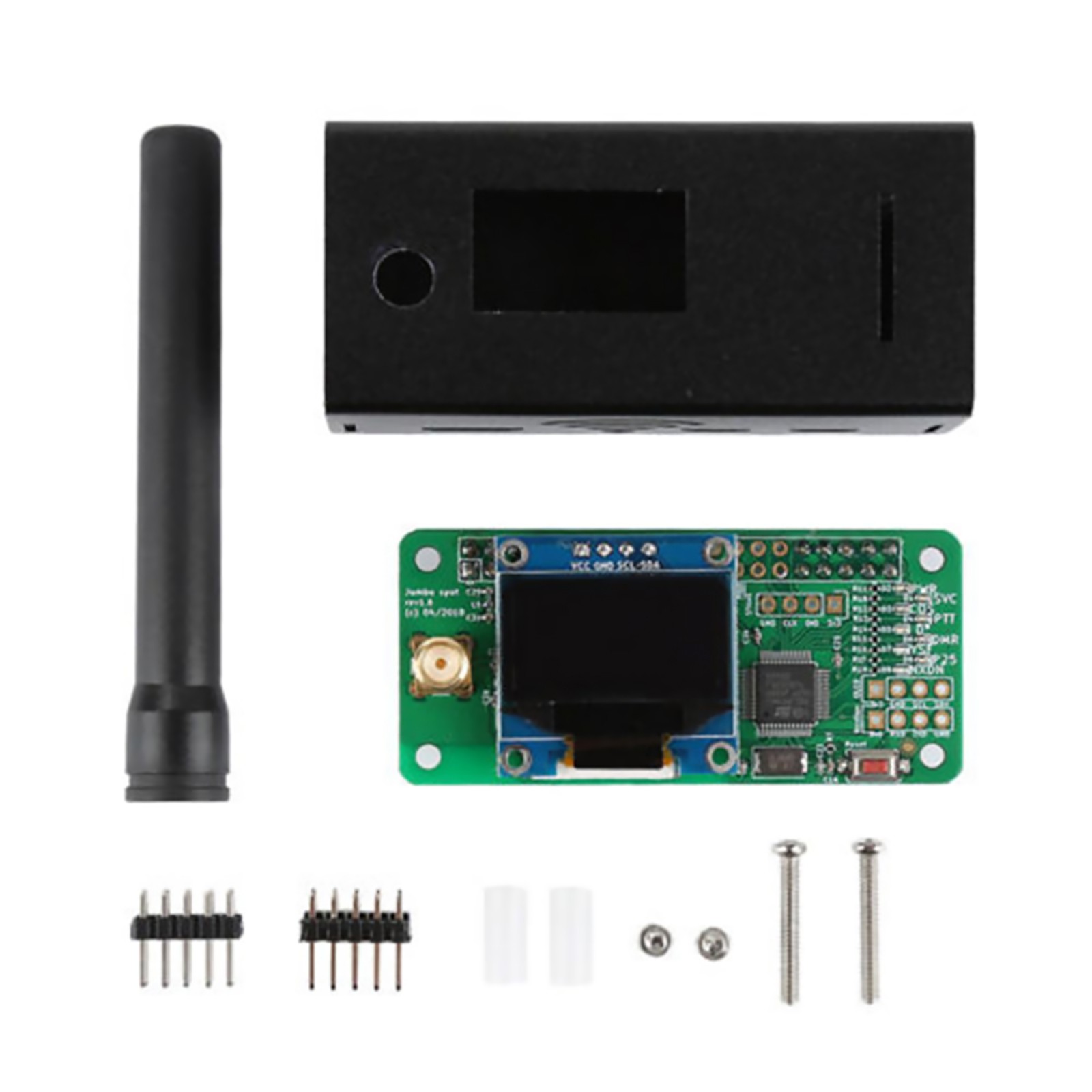 1 Set UHF VHF UV MMDVM Hotspot Kit with Shell For DMR P25 YSF DSTAR Pi ...