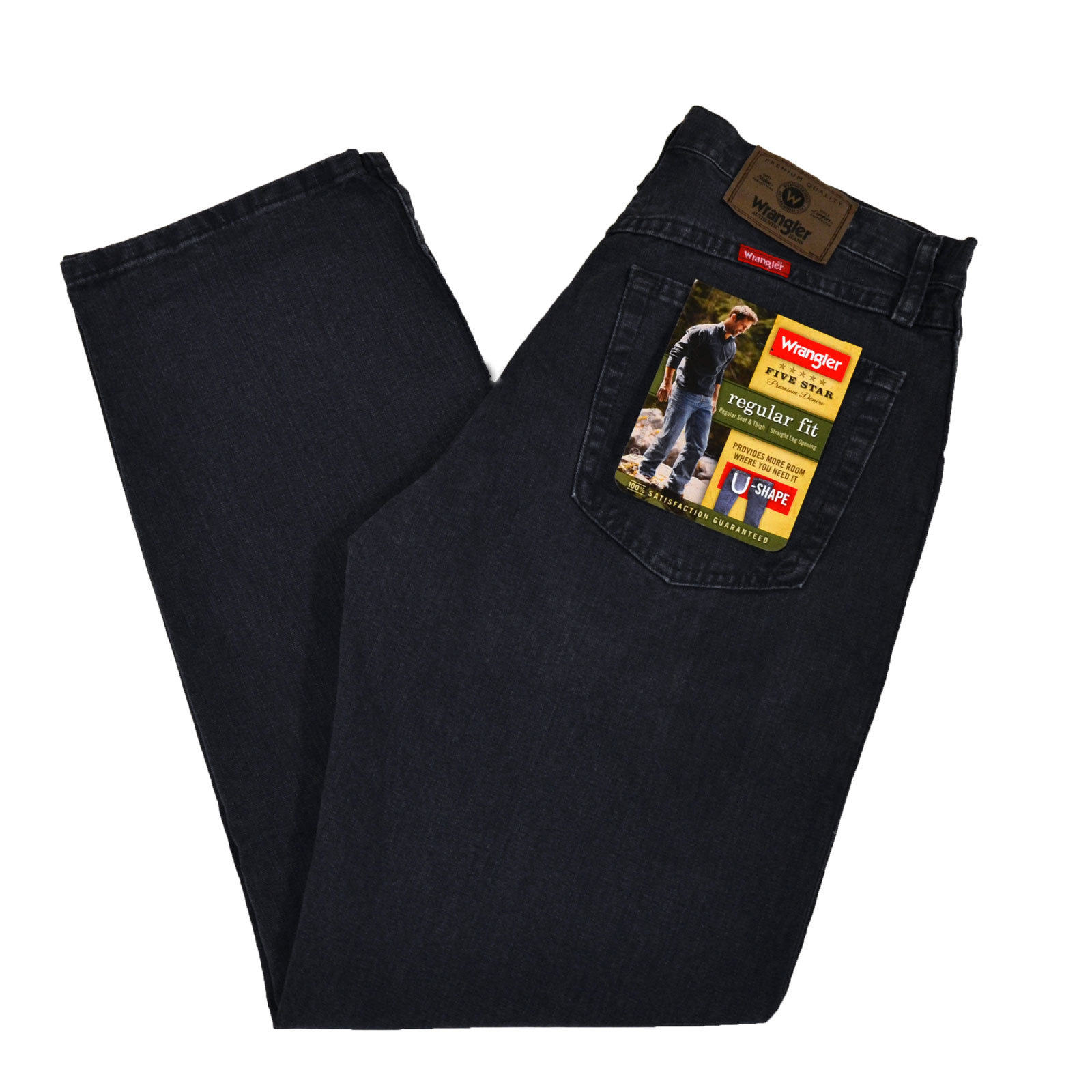 ג'ינס לגבר - Wrangler Mens Jeans Five Star Premium Denim Jean Regular Fit 96501