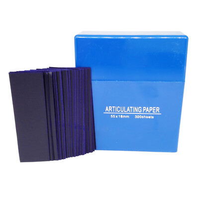 Blue Red Bite Registration Paper 200 Sheets Dental Articulating Paper ...