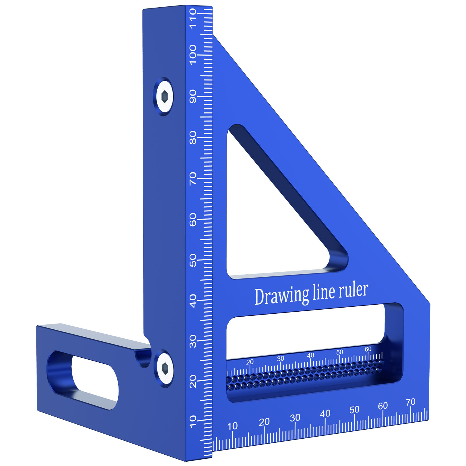 Woodworking Angle Ruler 45/90° Aluminum Alloy Miter Triangle Ruler ...