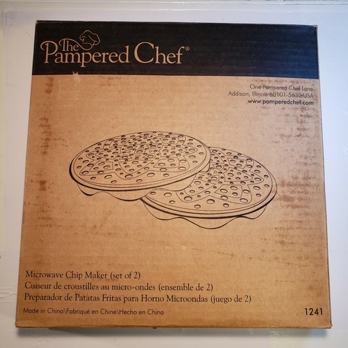 Pampered Chef Microwave Chip Maker Set Of 2