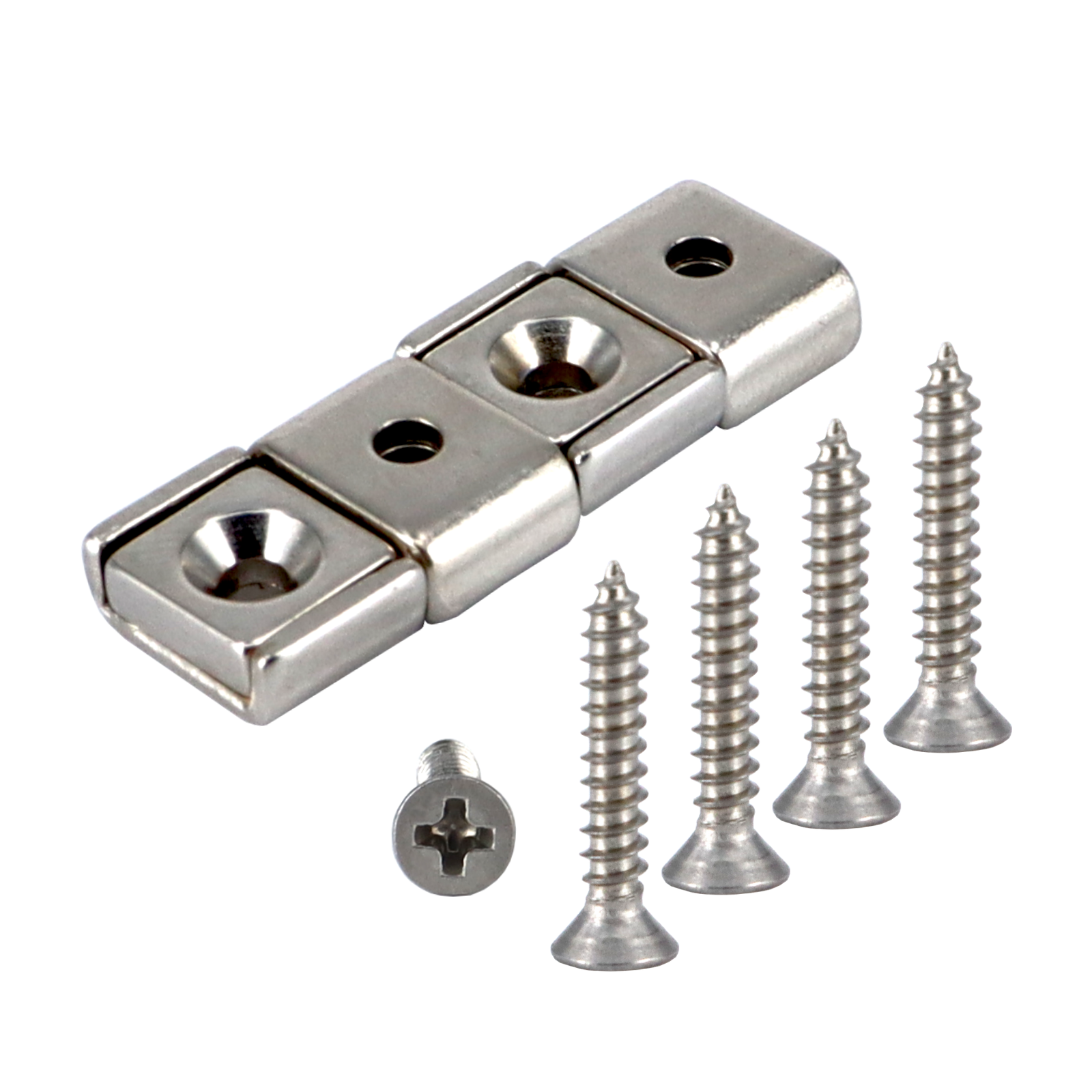 4 x Neodym Magnete mit Loch Bohrung Senkung 5 KG Stark 10mm zum ...