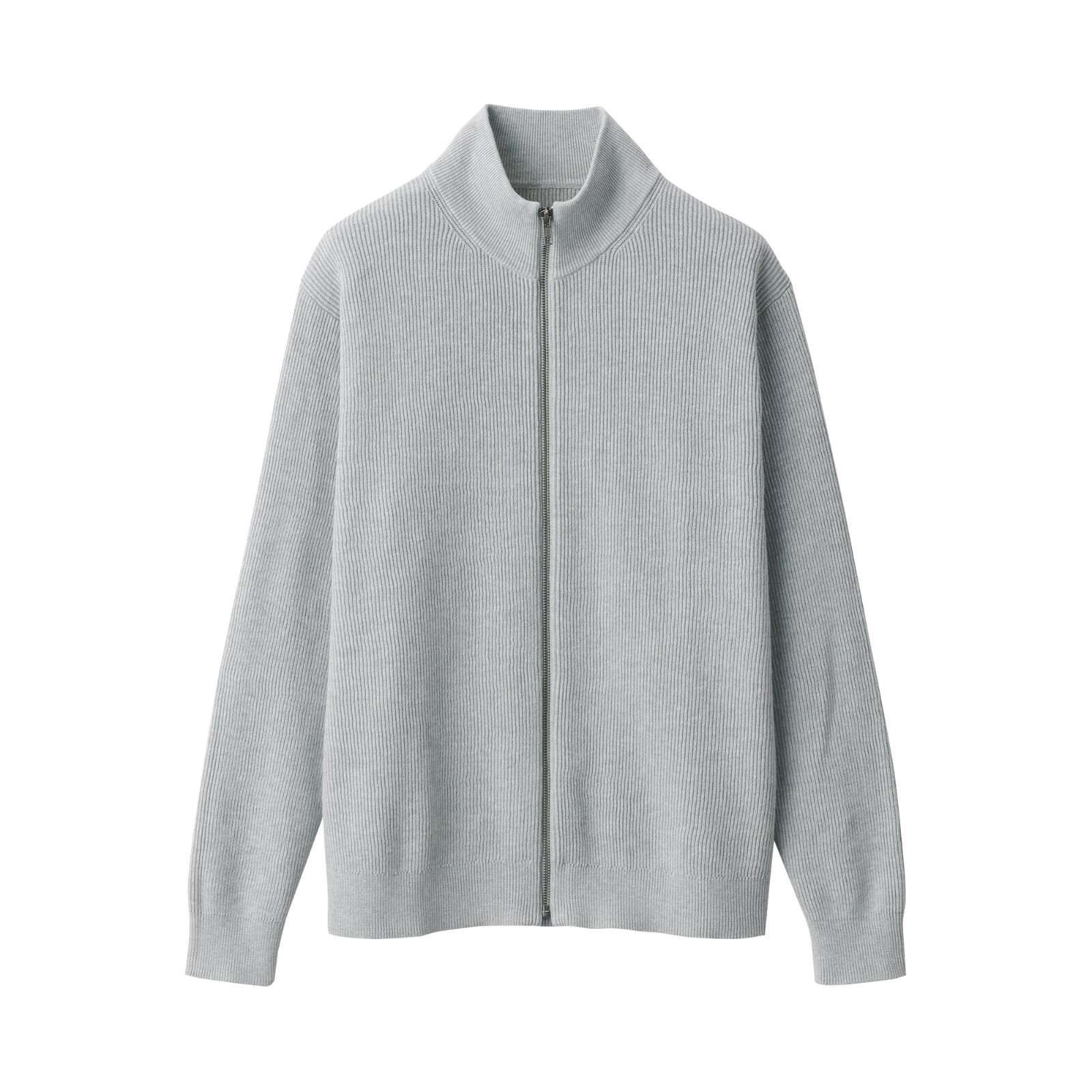 ASK availability first) MUJI Rib-Knit Full-Zip Cardigan new ASK availability first) MUJI Rib-Knit Full-Zip Cardigan new
