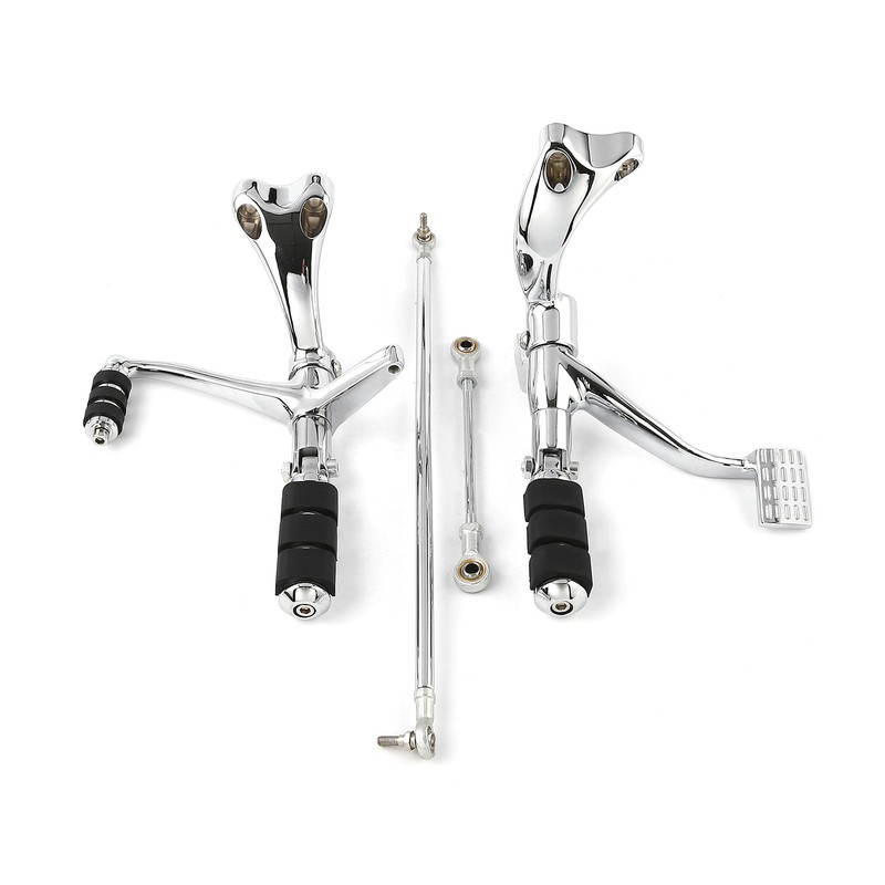 Motorcycle Forward Controls Complete Kit Footpegs Levers Linkages Fit ...