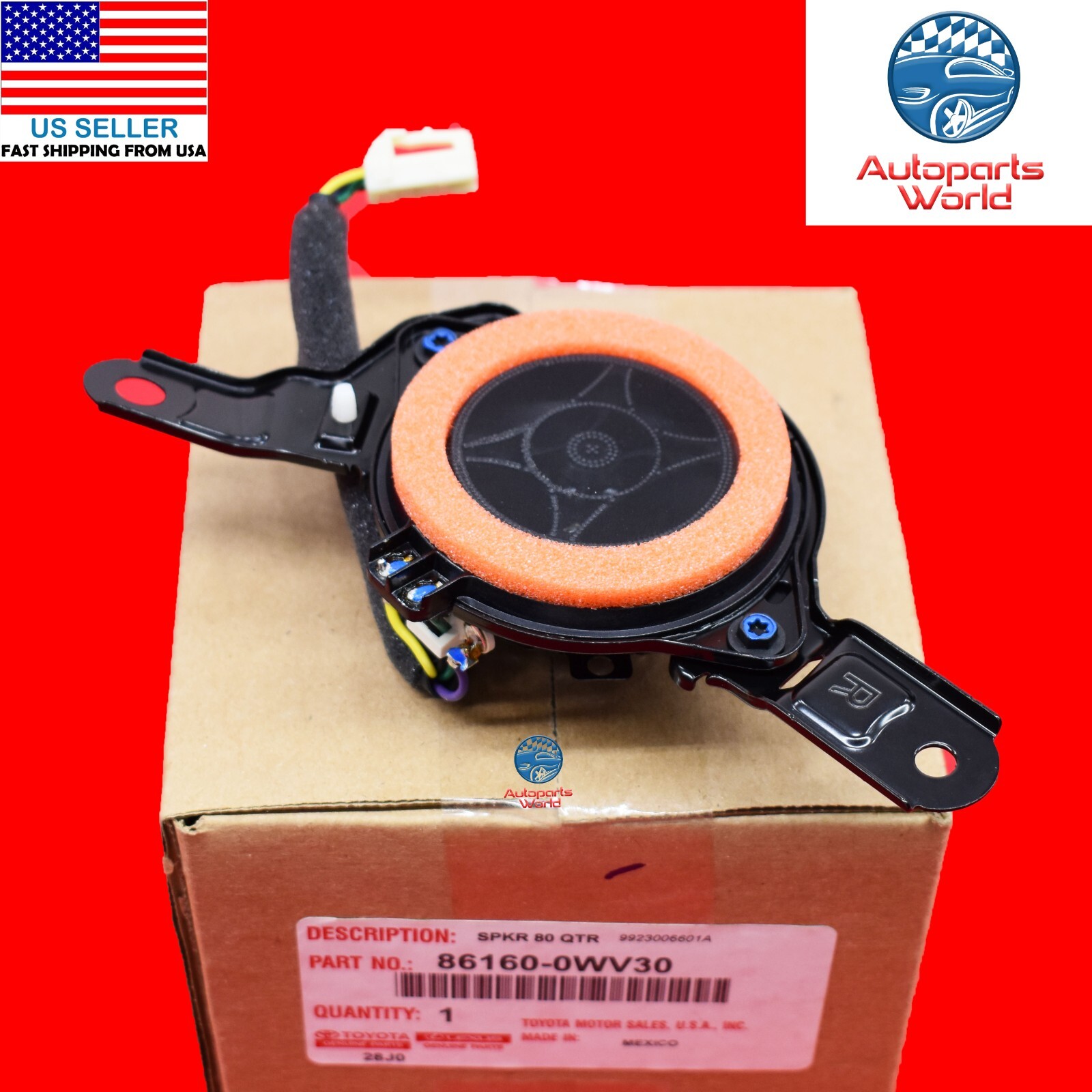 GENUINE TOYOTA 11-14 FJ CRUISER RIGHT REAR SPEAKER W/JBL 10 GENUINE TOYOTA 11-14 FJ CRUISER RIGHT REAR SPEAKER W/JBL 10