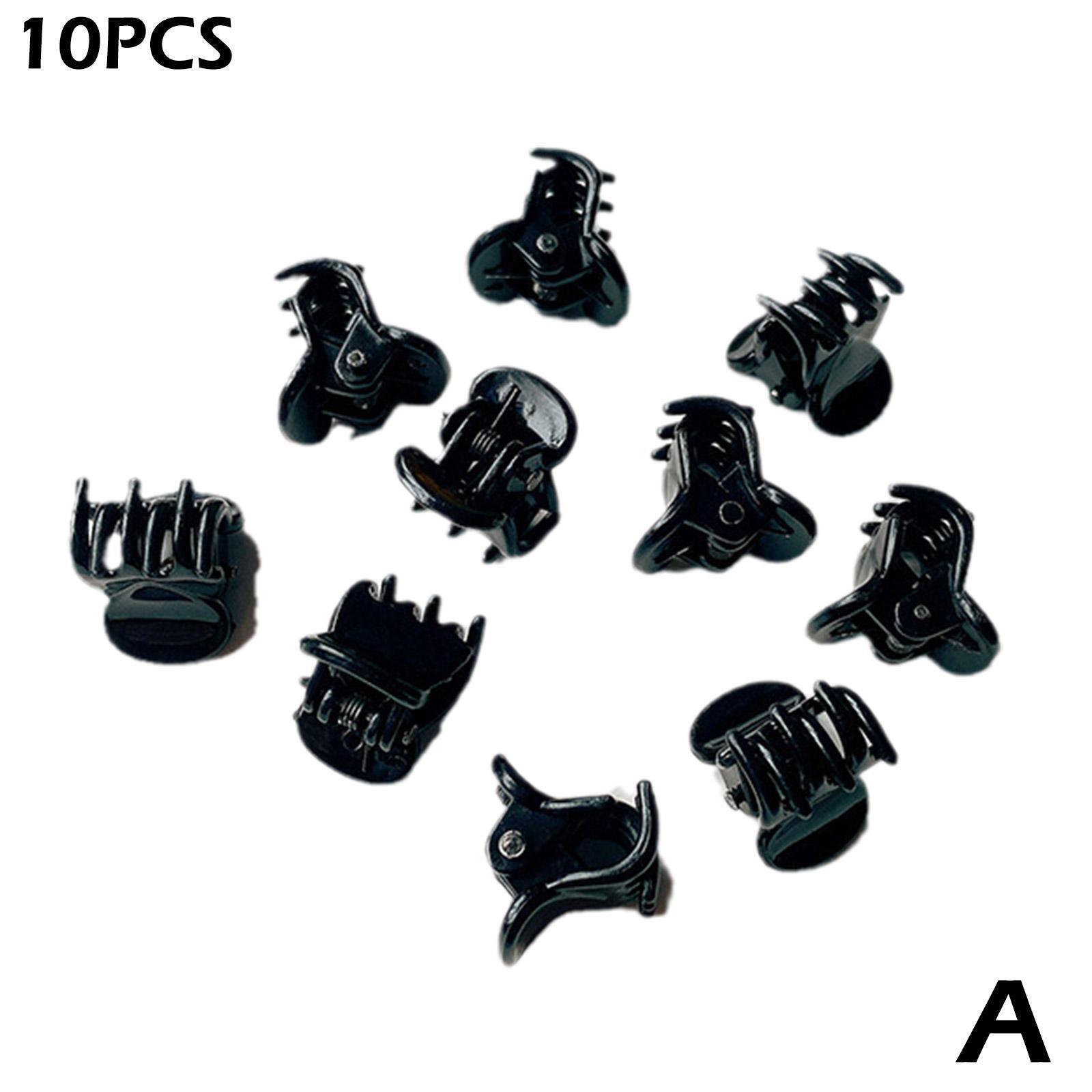 10 Mini Hair Claw Clips Clamps Small Plastic Hair Clips Grips F6J6 Pins ...