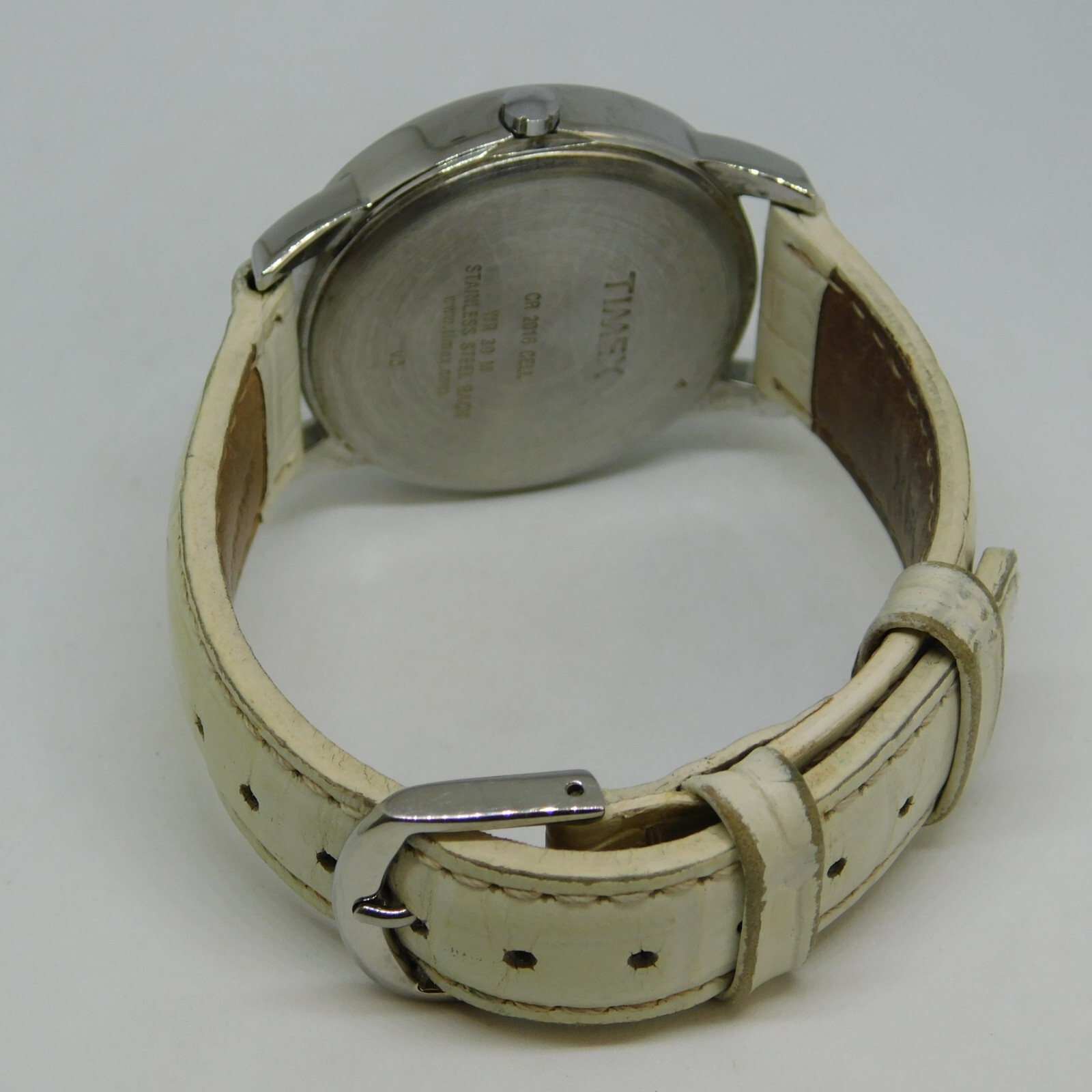 Timex Indiglo WR 30M Genuine Leather Quartz Analog Mens Watch New Battery | EBG