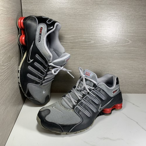 Nike Shox NZ Shoes Mens 9 Gray Red Black 2011 Running Nike Shox NZ Shoes Mens 9 Gray Red Black 2011 Running