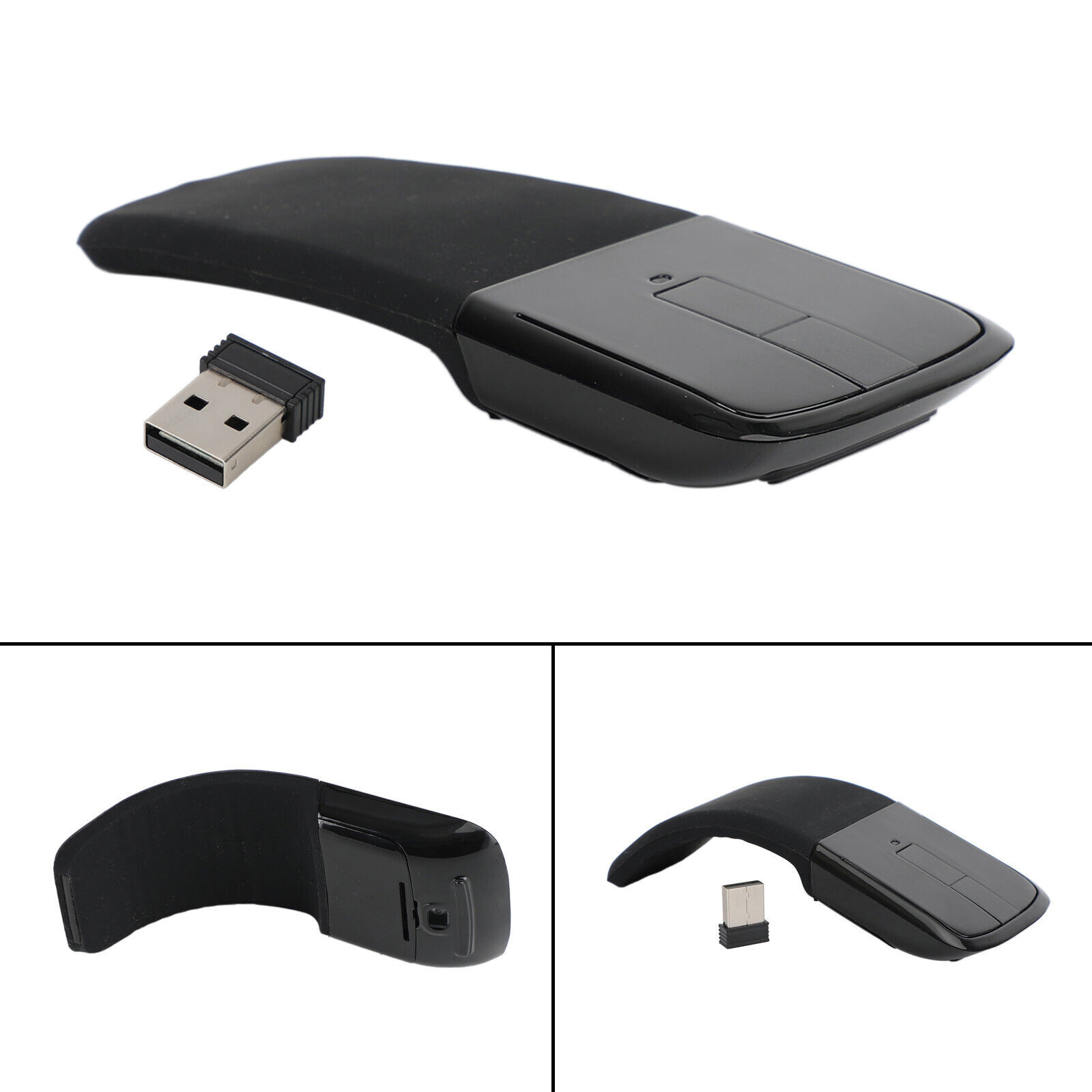 Optical Mice Usb | 2.4ghz Foldable Arc Touch Wireless Mouse