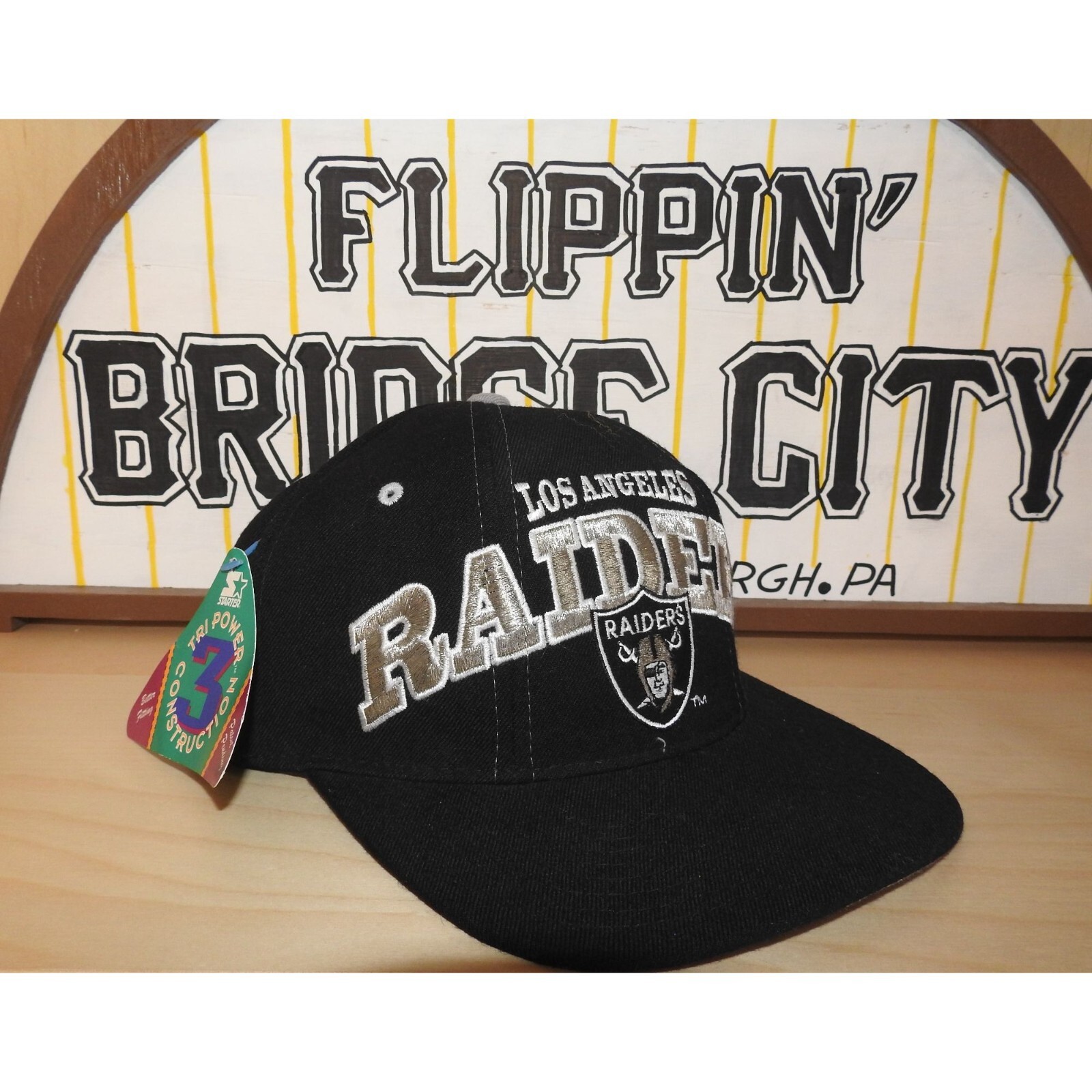 NWT Vintage 1990s Los Angeles Raiders Starter Tri Power Wool NWT Vintage 1990s Los Angeles Raiders Starter Tri Power Wool