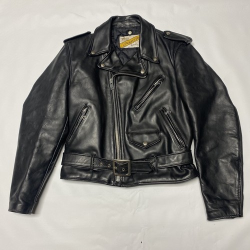 SCHOTT 70s 80s Style 618 Perfecto Black Leather Motorcycle SCHOTT 70s 80s Style 618 Perfecto Black Leather Motorcycle