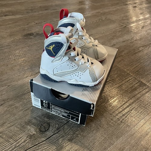 2004 Nike Air Jordan 7 VII Retro Olympic sz 2C Toddler Baby Vintage ...