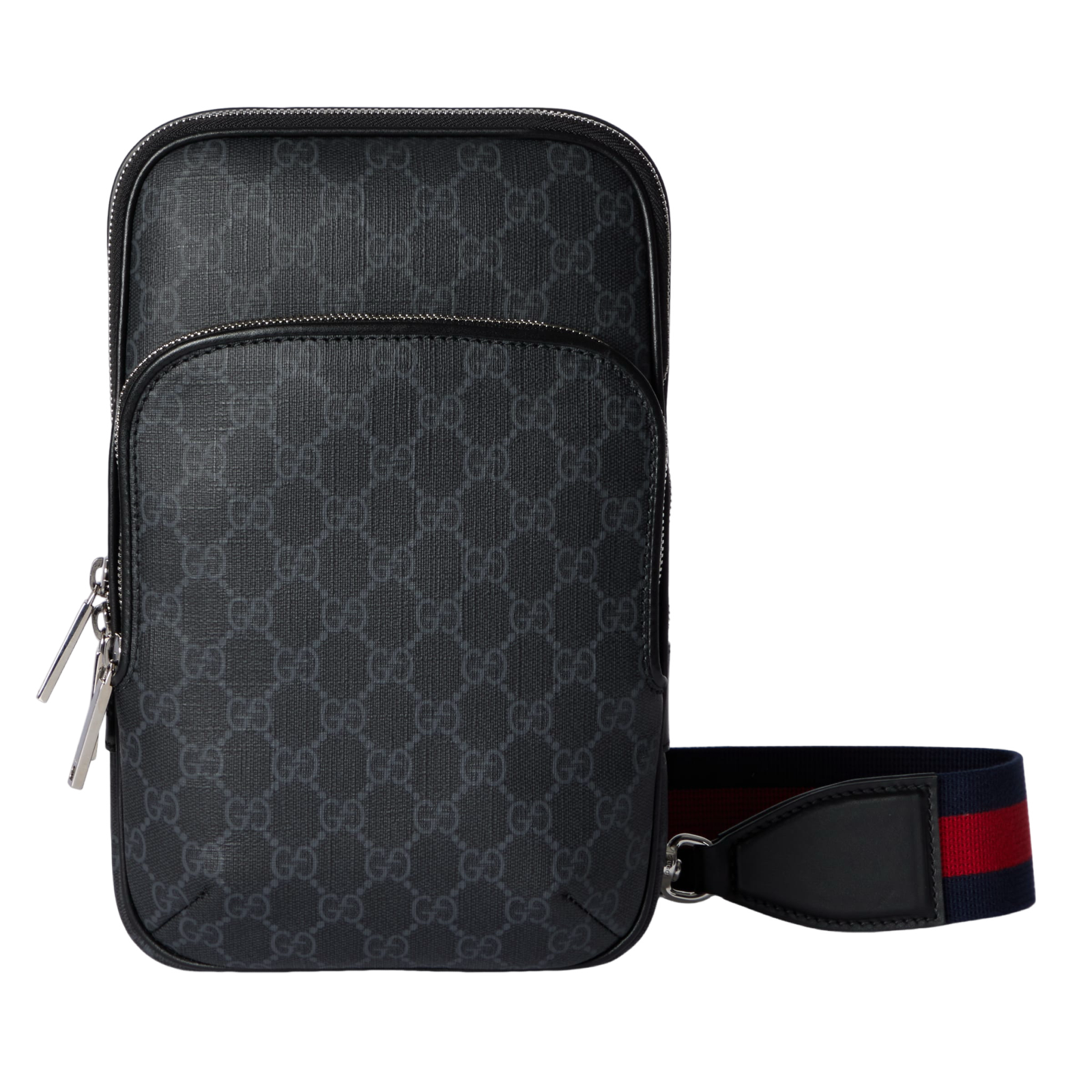 GUCCI Small GG $1950 Black Canvas Crossbody Bag New GUCCI Small GG $1950 Black Canvas Crossbody Bag New