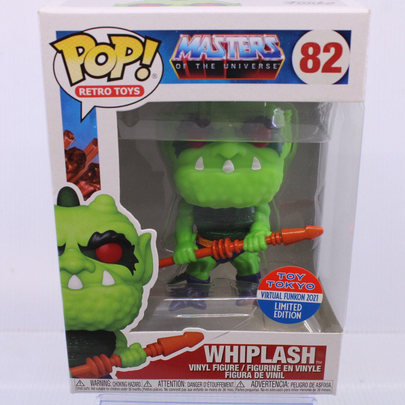 F2 Funko Pop MOTU Masters Universe WHIPLASH Toy Tokyo F2 Funko Pop MOTU Masters Universe WHIPLASH Toy Tokyo