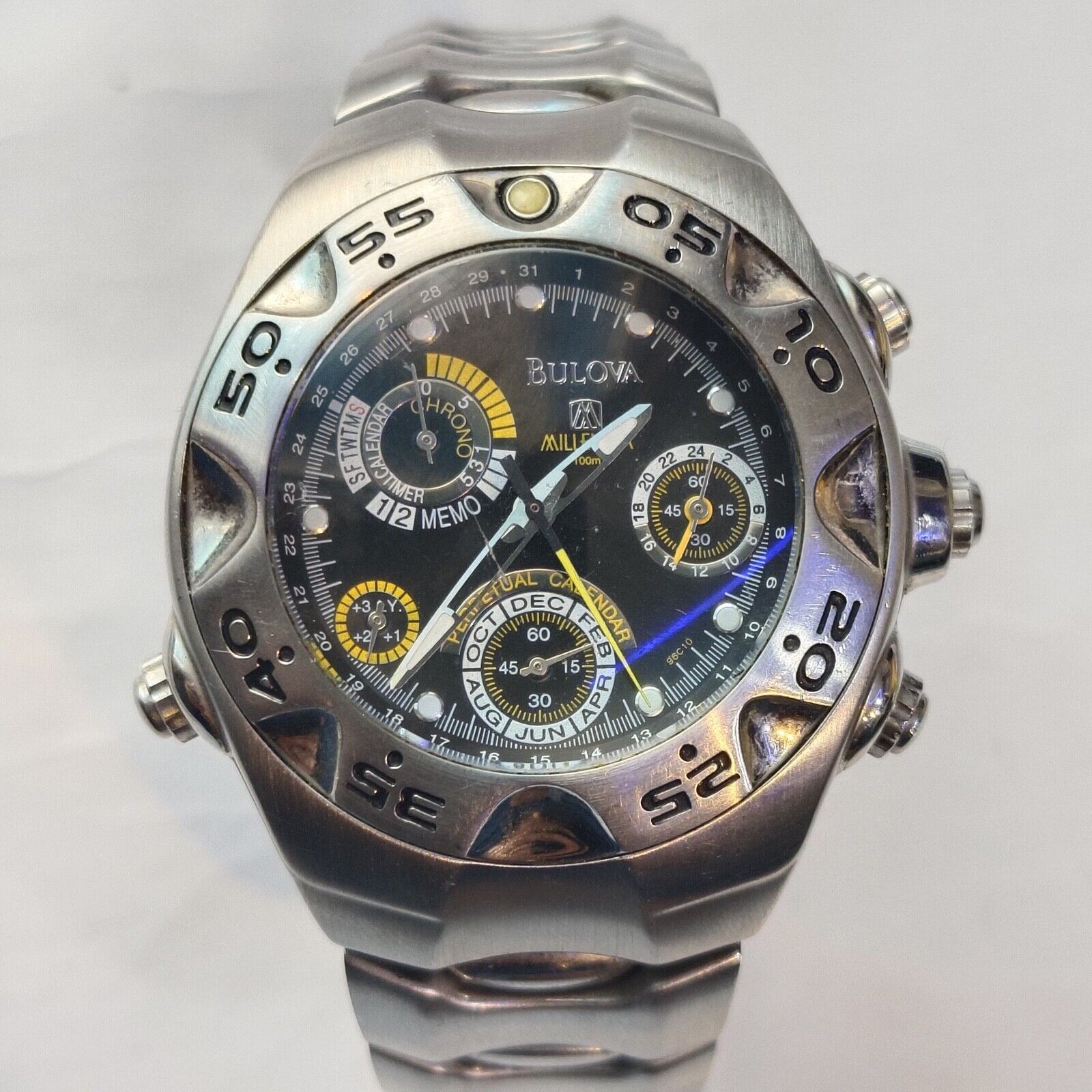 SPECIAL 96C10 BULOVA MILLENNIA PERPETUAL CALENDAR WATCH EB-2 SPECIAL 96C10 BULOVA MILLENNIA PERPETUAL CALENDAR WATCH EB-2