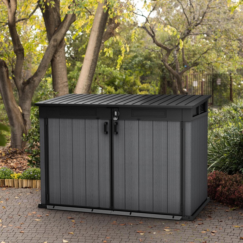 Outdoor 71.33 Cu. | Keter Cortina Mega Premium Horizontal Shed