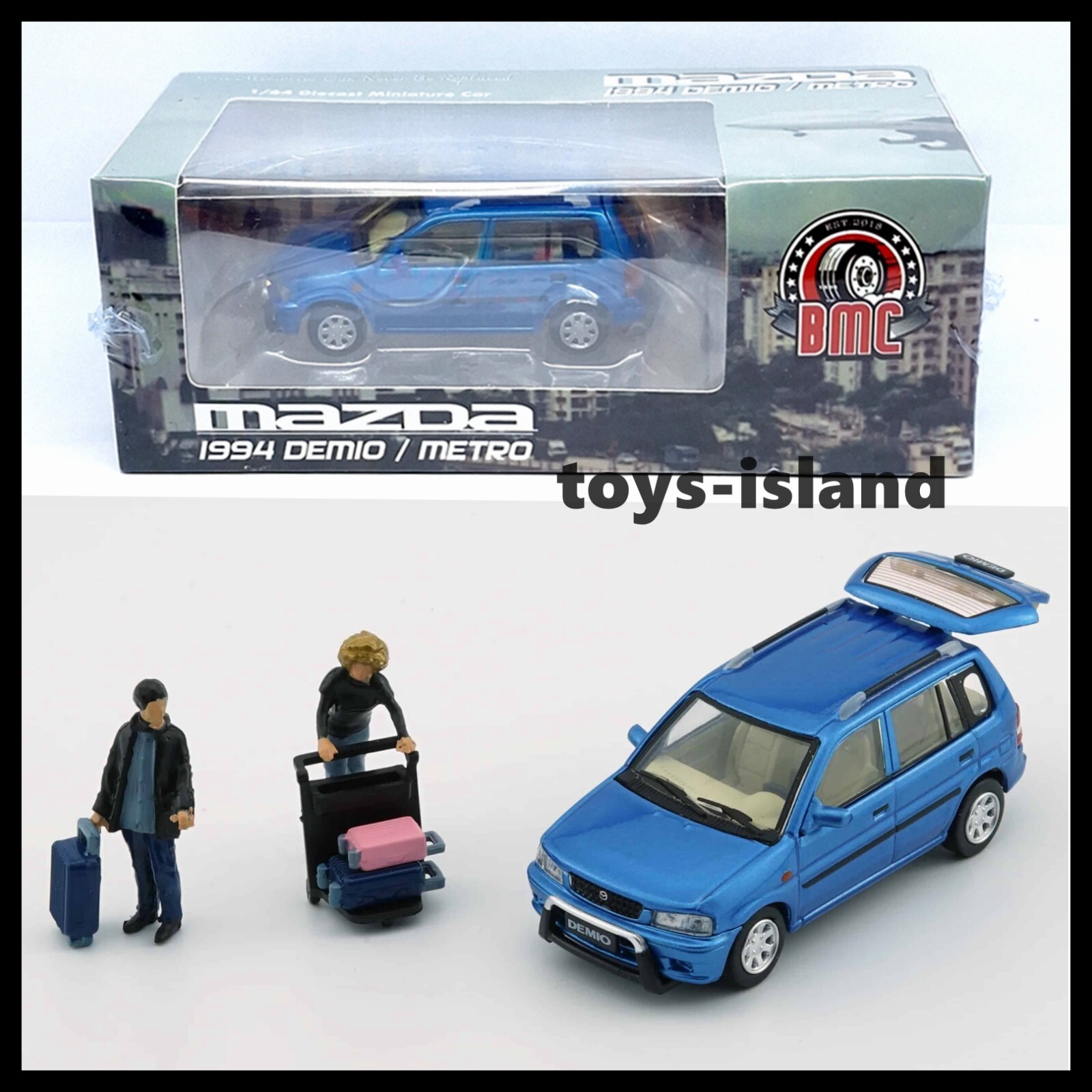 BM Creations JUNIOR BMC 1/64 Mazda 1994 Demio Metro Blue BM Creations JUNIOR BMC 1/64 Mazda 1994 Demio Metro Blue