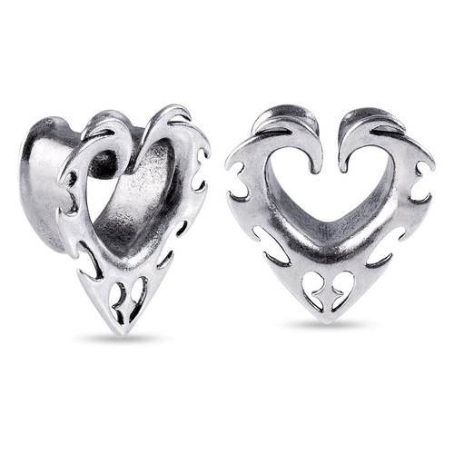 Stainless Steel Saddle Ear Spreader Tunnels Plugs Earlets Ear Gauges ...