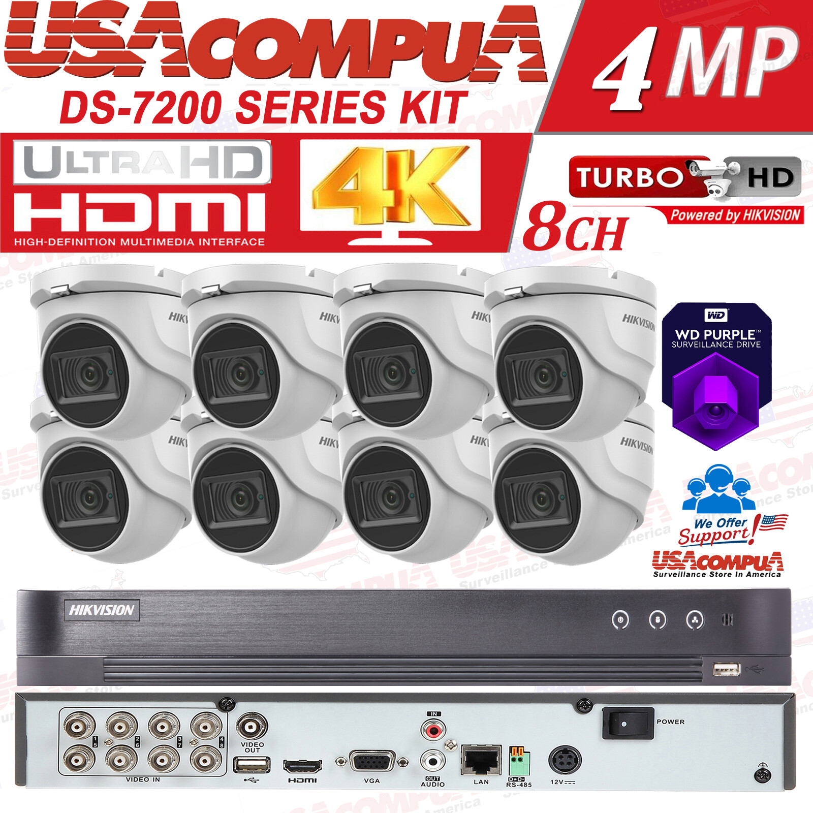 Cctv Kit 2mp | Hikvision Security Camera System