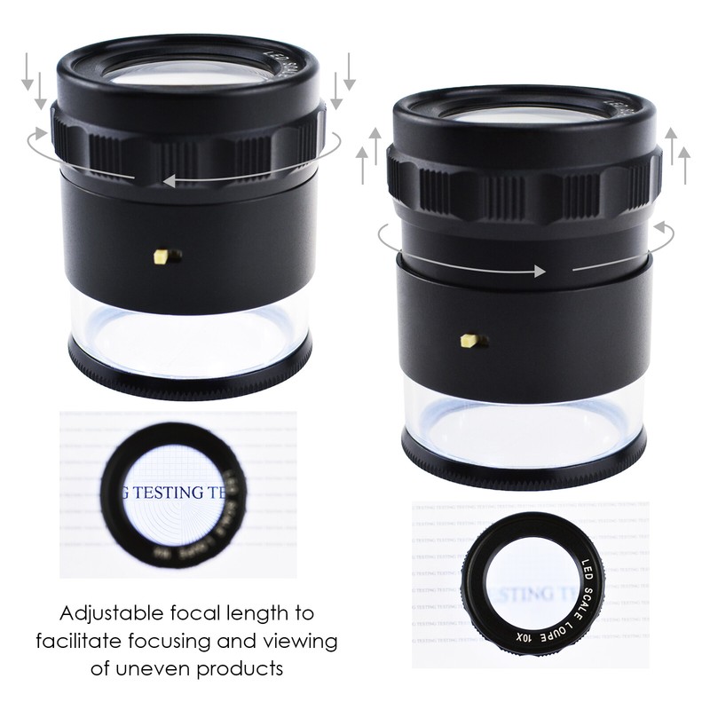 ️ Ювелирная лупа или очки LED Lights Magnifier 10x 25mm Glas Jewellers ...