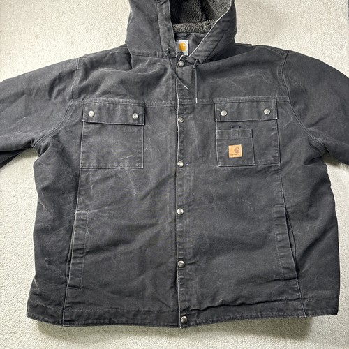 Carhartt Jacket J284 BLK Men's Size 2XL Multi Pocket Sherpa Carhartt Jacket J284 BLK Men's Size 2XL Multi Pocket Sherpa