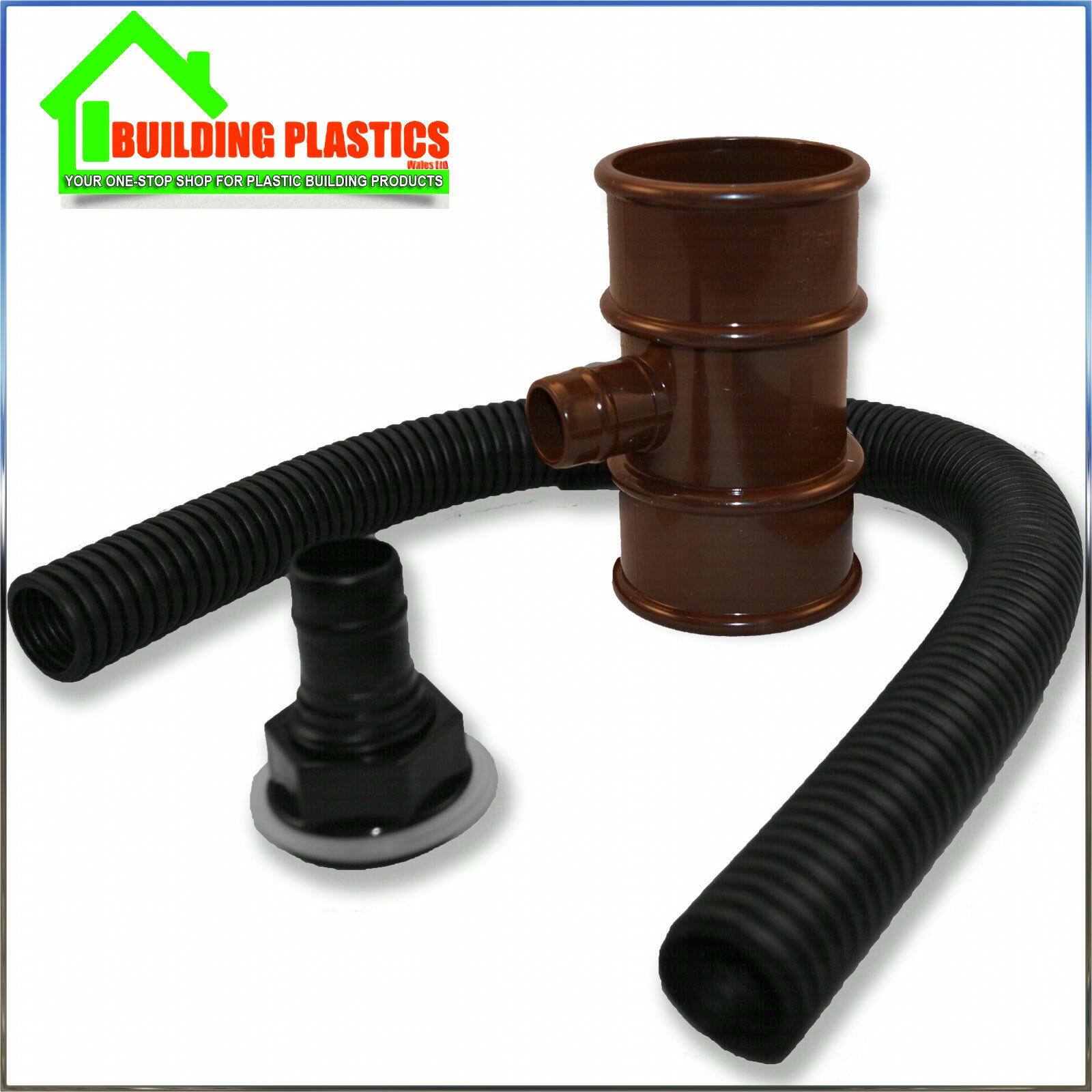 MINI SMALL GUTTERING & FITTINGS BROWN FOR SHEDS | PORCHES ...