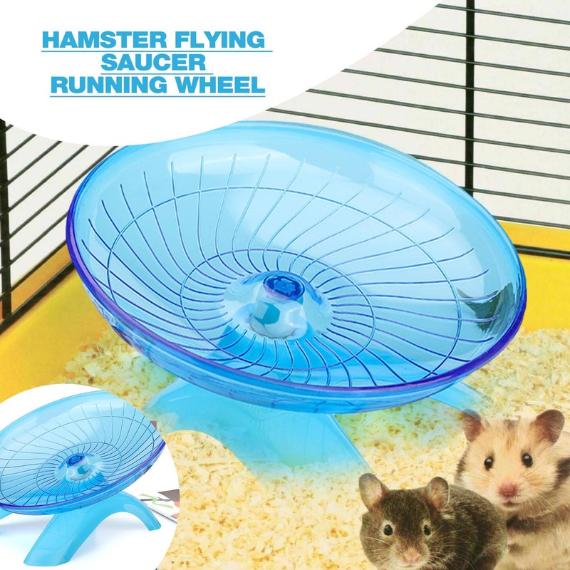 Flat Running Disc Small Animal Flying Saucer Exercise Wheel Hamster Mi ...