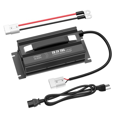 Power Queen 29.2V 20A LiFePO4 Lithium Battery Charger Fast Charging for ...