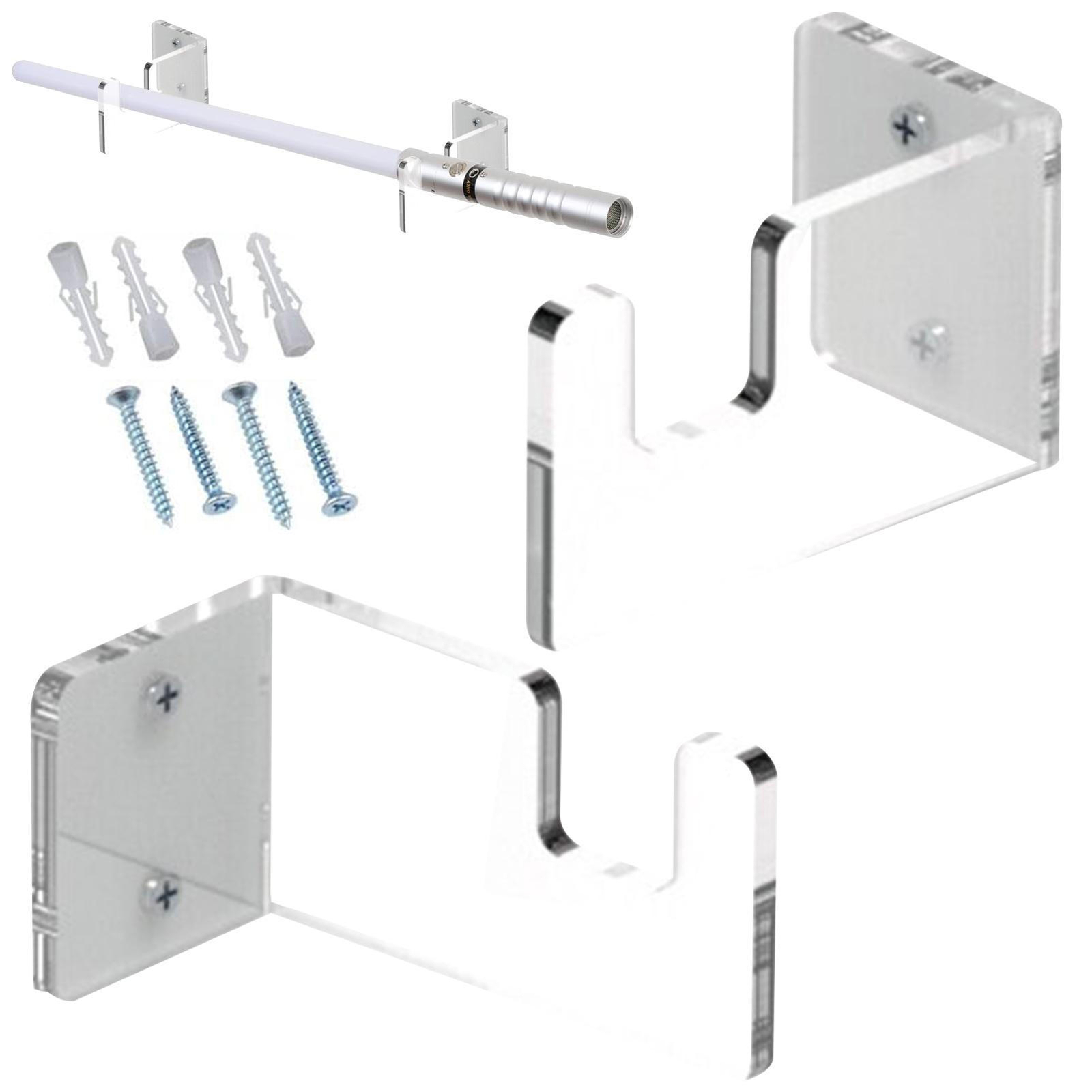 Acrylic Wall Mount Collectible Sword Blade Knife Display