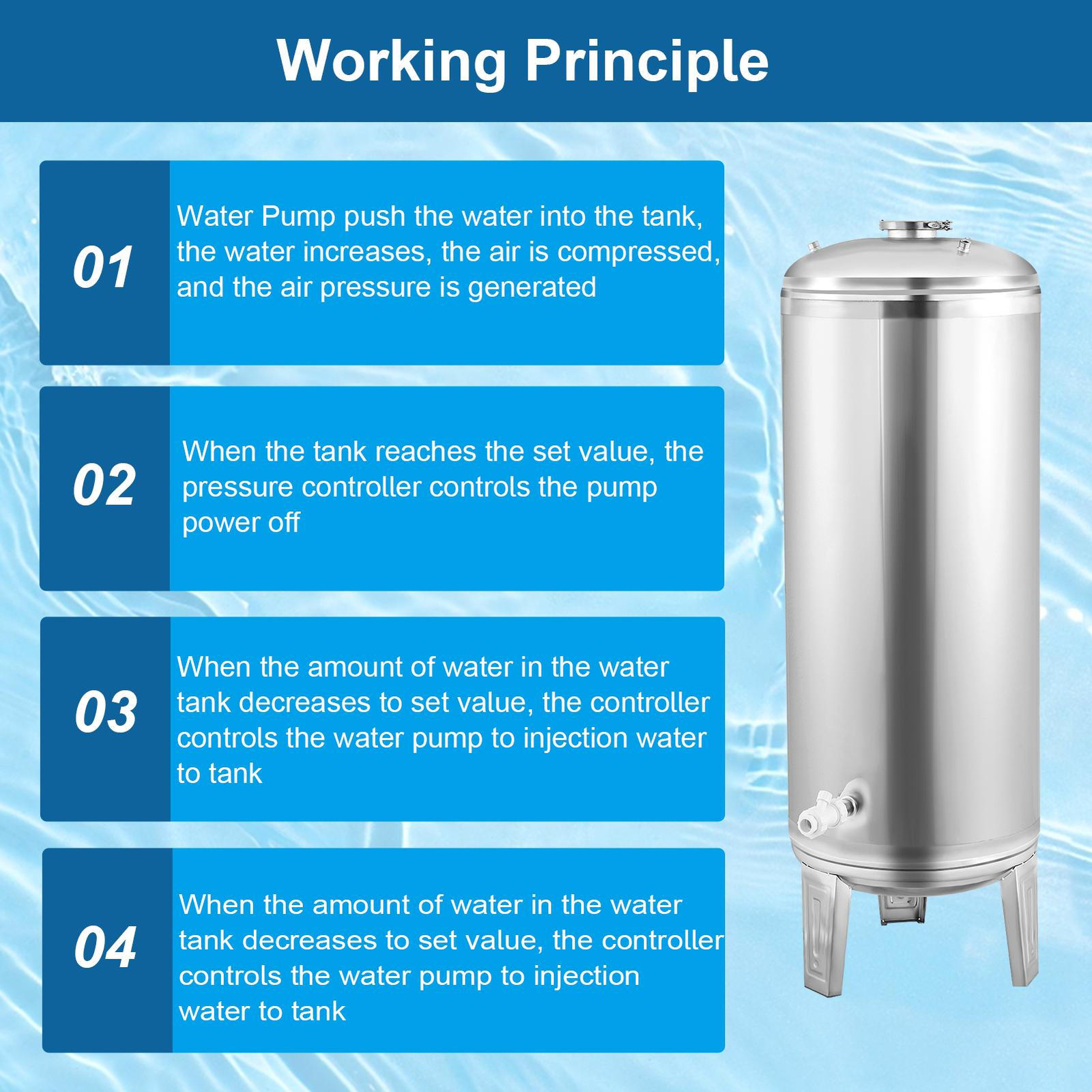 Pressurized Water Tank Pump System 💧 Consistent Water Pressure