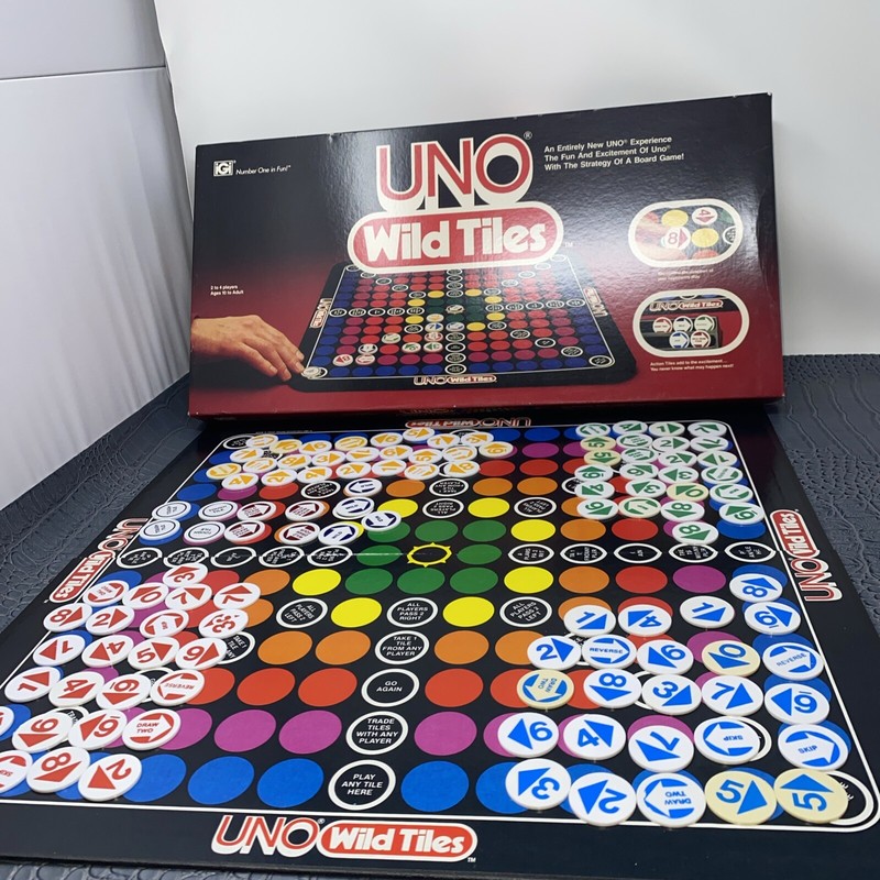 UNO Wild Tiles (1982) Board Game – Board Game Guys