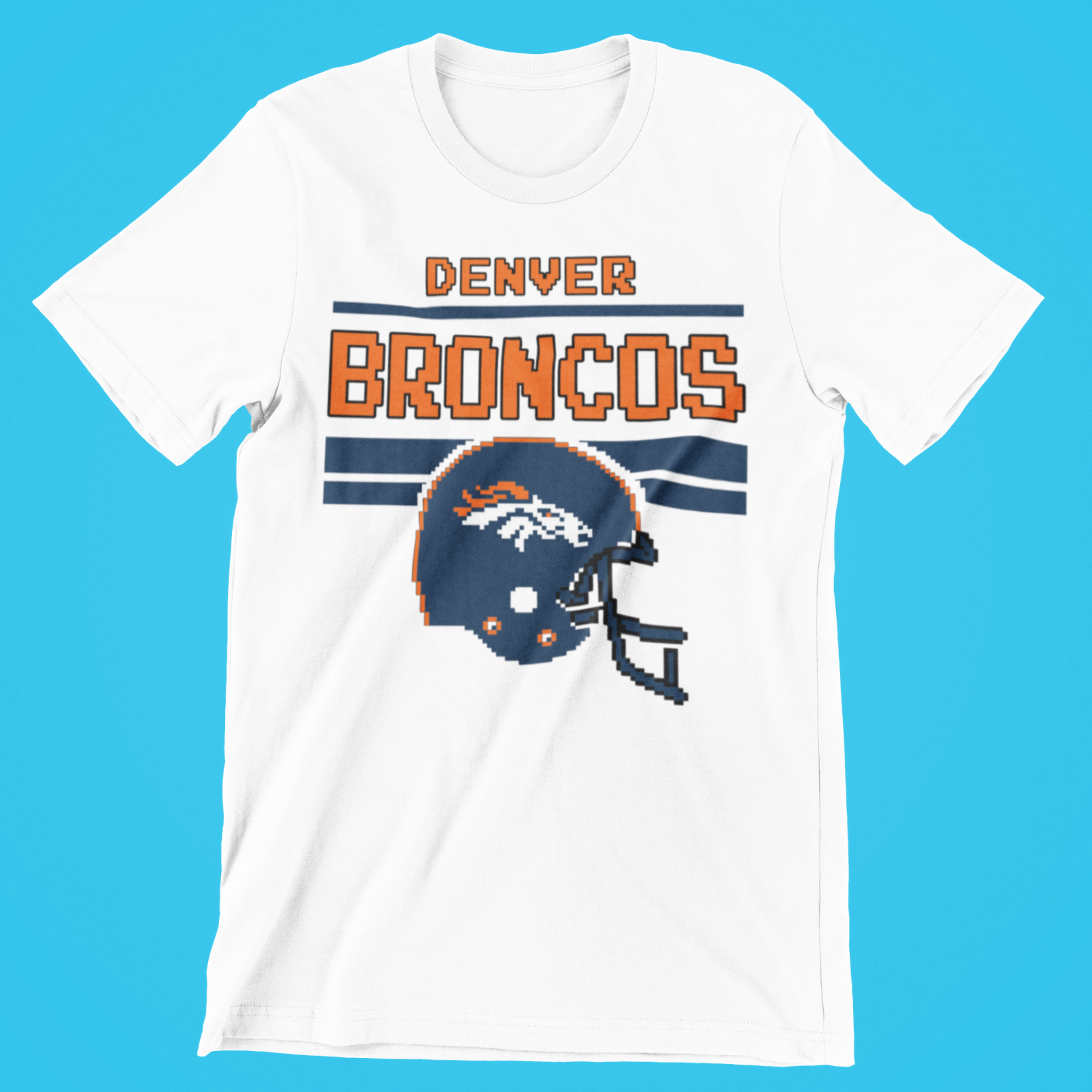 Denver Broncos Logo Pixel Art Denver Broncos (Tecmo Super Bowl