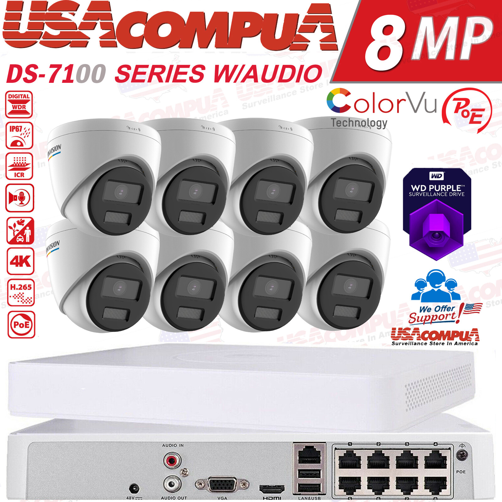 Home 2.8mm | Hikvision 8ch 4k Nvr With Colorvu Ip Camera Cctv System ...