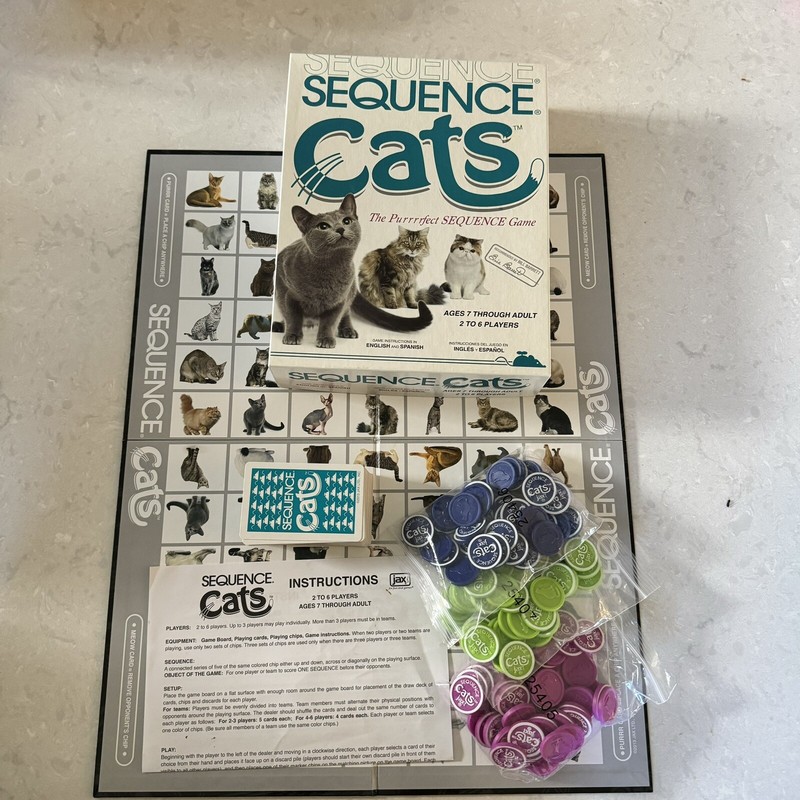 Sequence Cats (2013) Board Game – Board Game Guys