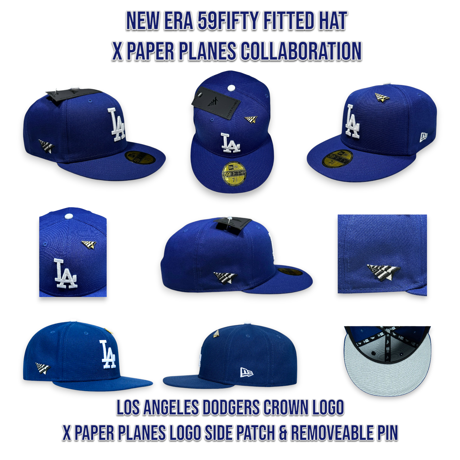 New Era x Paper Planes Los Angeles Dodgers 59FIFTY Fitted New Era x Paper Planes Los Angeles Dodgers 59FIFTY Fitted