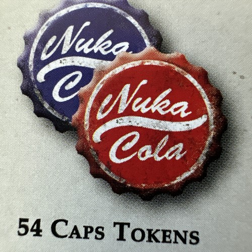 Replacement Parts 54 Caps | Fallout A Post Nuclear Board Game