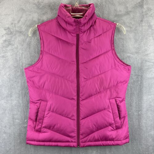 Lands End Puffer Vest Women Small 6 Hot Pink Down Fill Lands End Puffer Vest Women Small 6 Hot Pink Down Fill