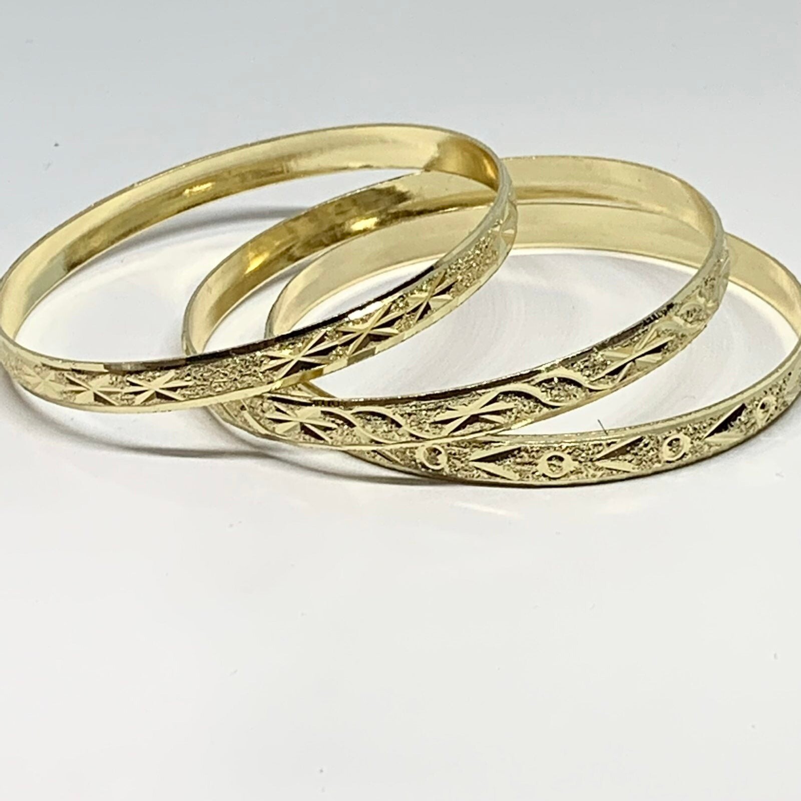 Set of gold bangles Gold Filled Bracelets jewelry indian Bangles eBay