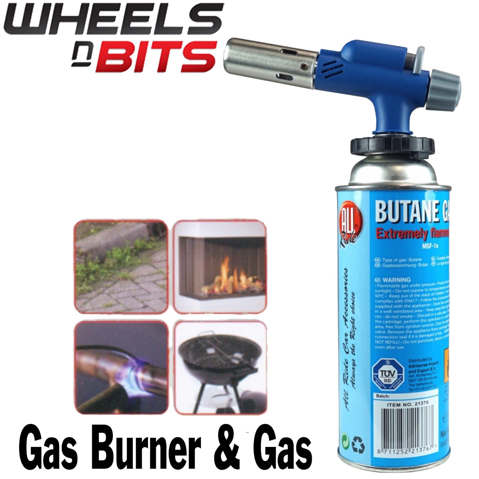 Hand held Butane Gas Burner Soldering torch Bunsen Weed Burner Stainless Steel